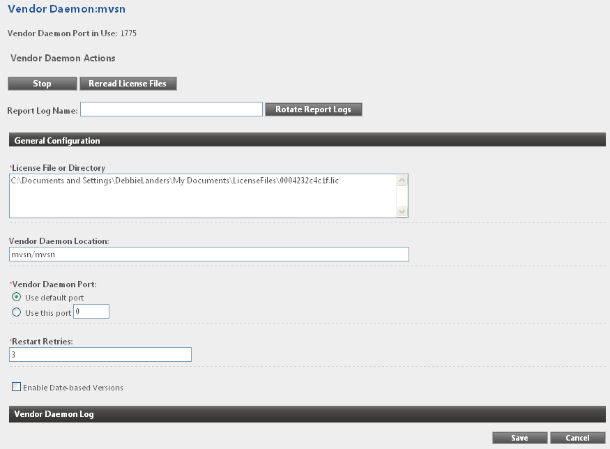 Administering a Vendor Daemon | Admin Studio Documentation