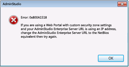 Login Troubleshooting: Error 0x800A1518