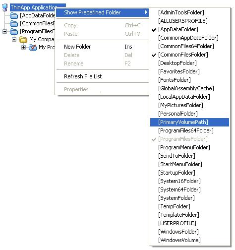Controlling the Display of Predefined Folders