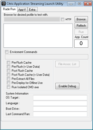 Testing Citrix XenApp Packages