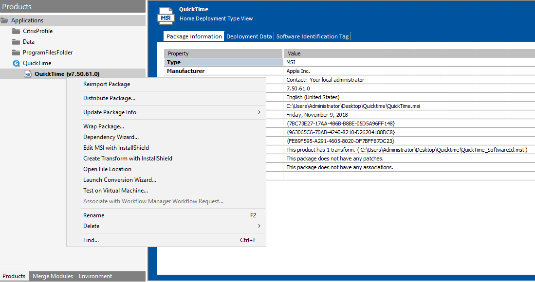 Wrap MSI/EXE Packages Using the Wrap Package Wizard