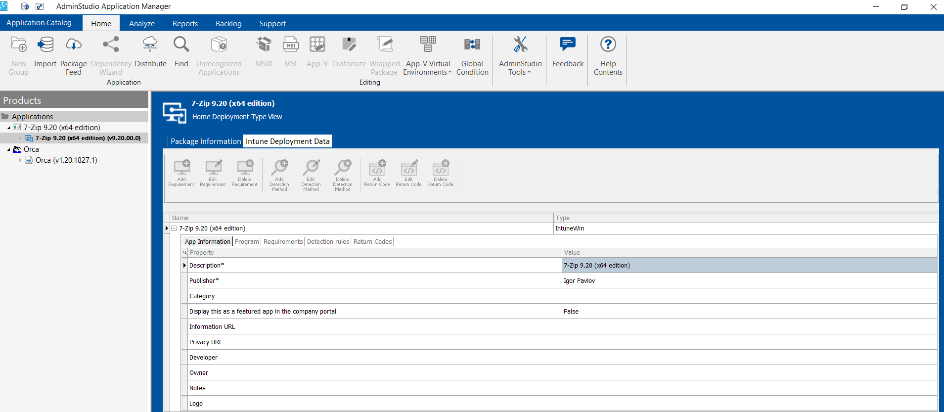 Publish IntuneWin Packages to Microsoft Intune