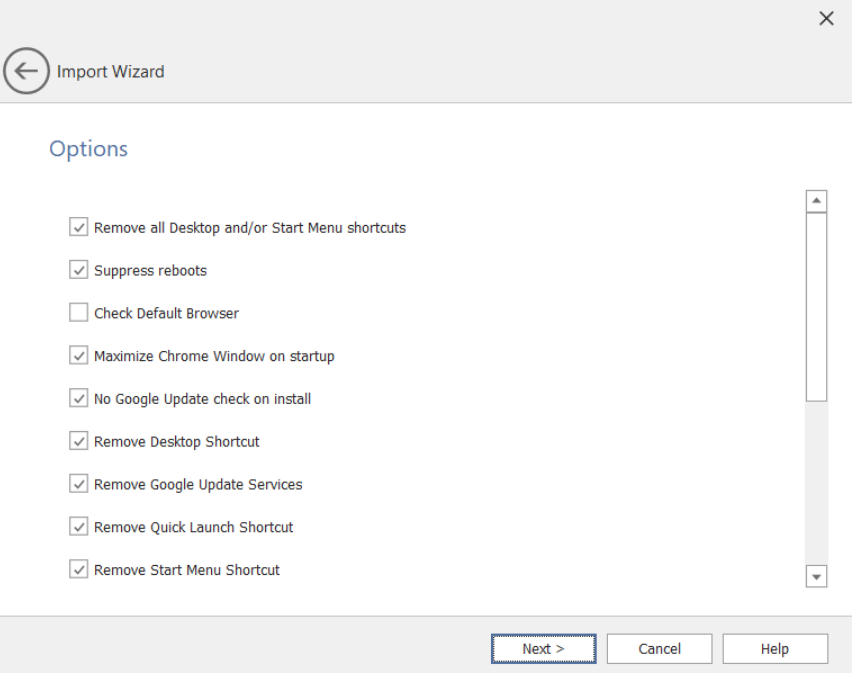 Package Feed Module - Customization Wizard Panels