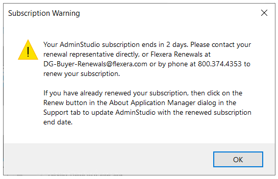 Subscription Expiration and Renewal