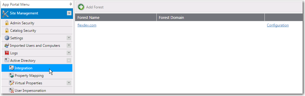 Adding an Active Directory Forest