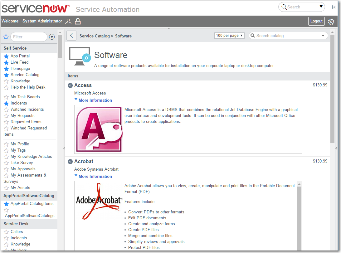 Supported ServiceNow Interfaces supported-servicenow-interfaces