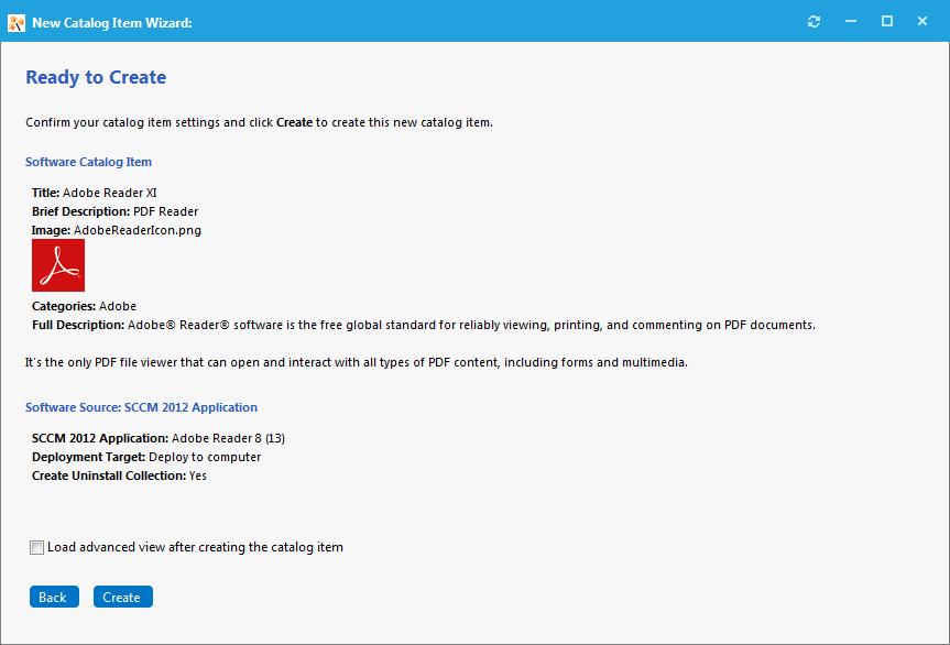 Adding a New Unlicensed Software Catalog Item