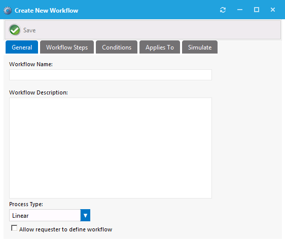 Creating a New Approval Workflow