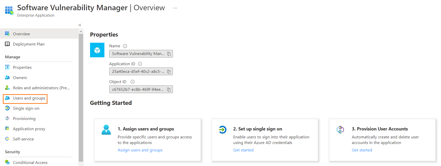 Assign Users to the Enterprise Application