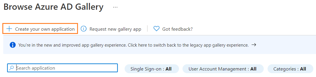 Create an Enterprise Application