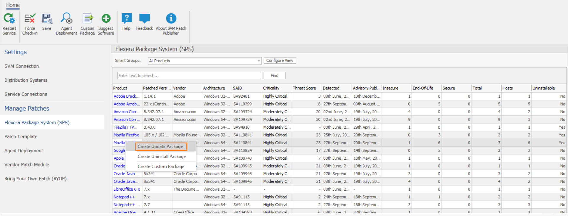 Create Update Package