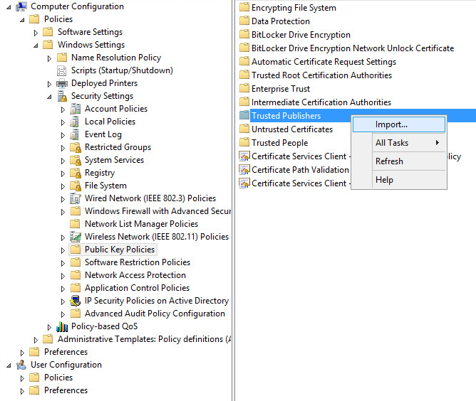 Creating the WSUS-CSI GPO Manually