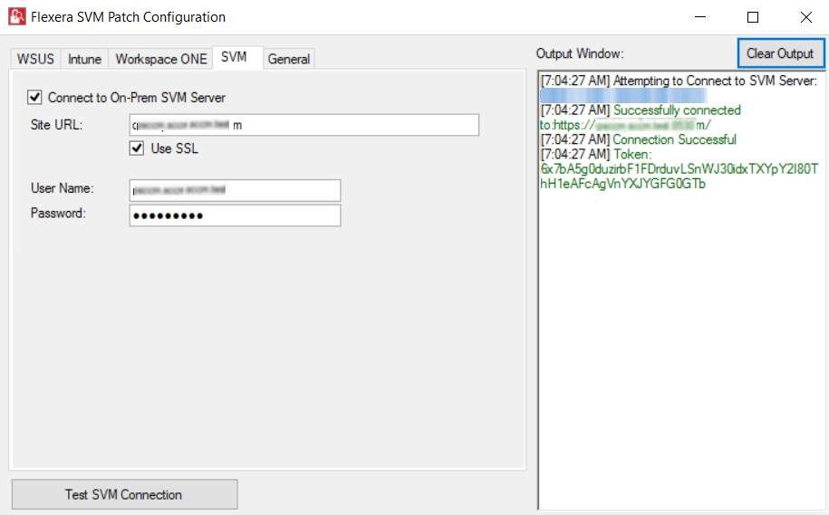 Flexera SVM Patch Configuration