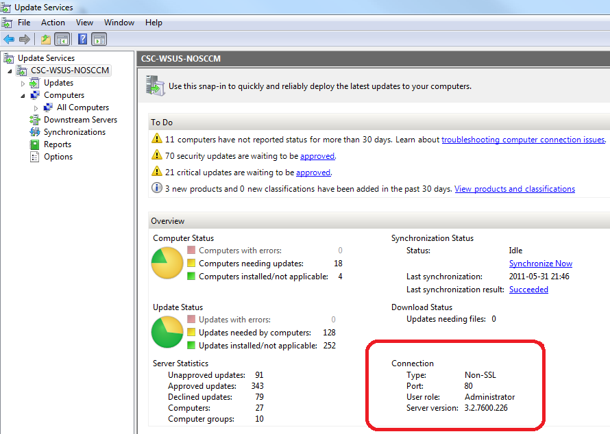 Step 1 – Connection Status