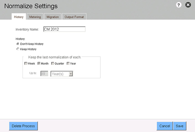 Managing Process Settings
