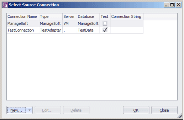 To Create a Source Connection