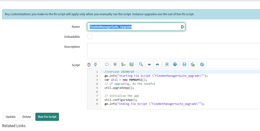 Upgrading the Flexera Integration Application from the ServiceNow Store
